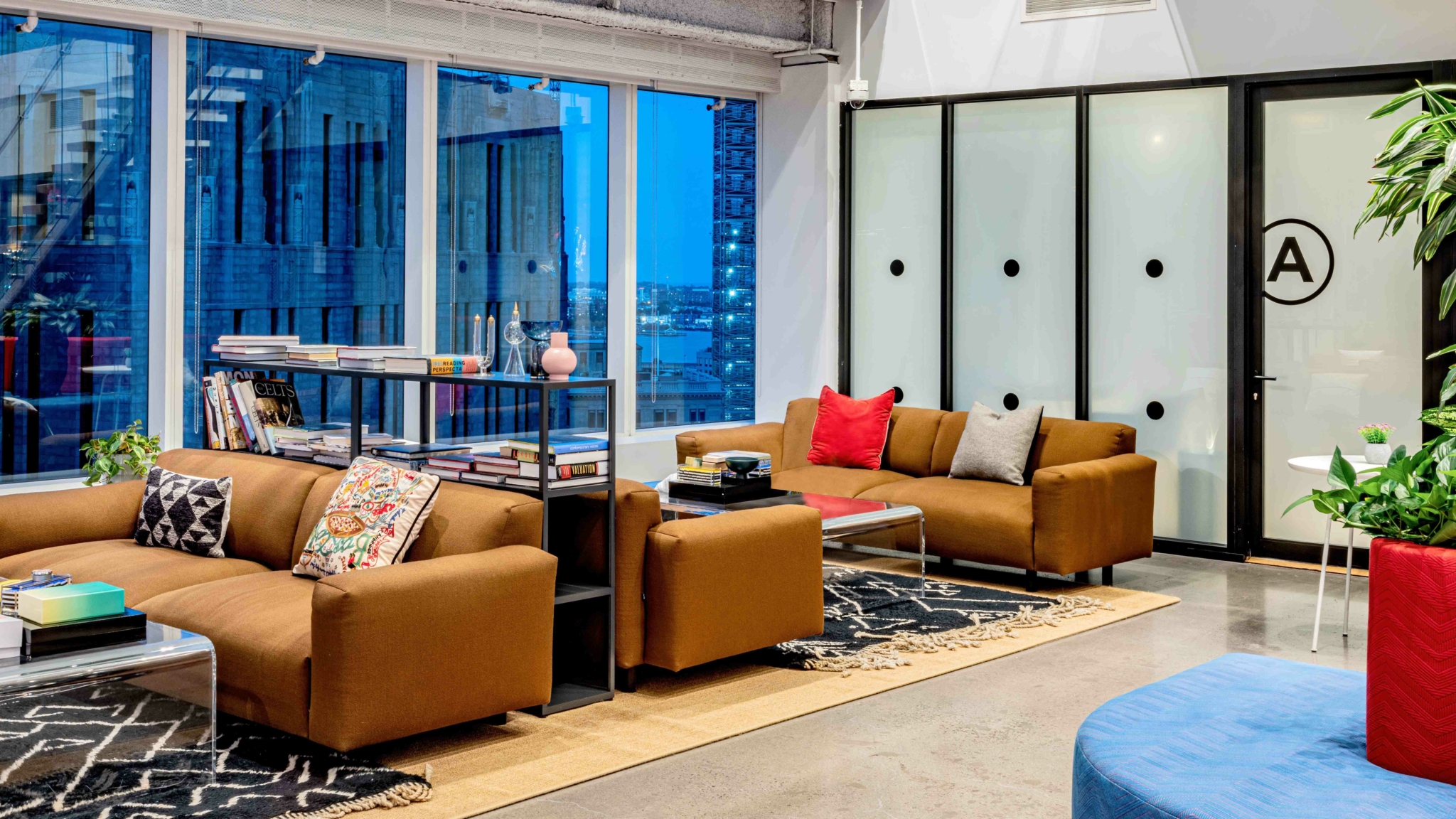 A multistory sanctuary rises in the center of Boston